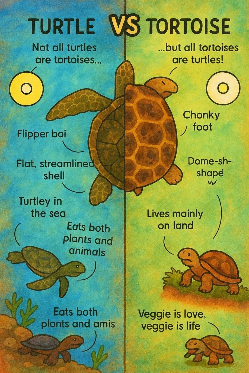 Turtle vs. Tortoise vs. Terrapin [Difference Chart] – The Turtle Hub
