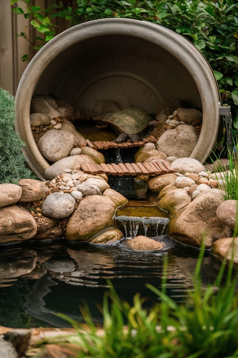 20 DIY Ideas For An Outdoor Turtle Habitat [Turtle Paradise] – The ...