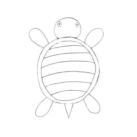 3 Simple and Cute Turtle Drawing Ideas for Kids: Step-by-Step Guide ...