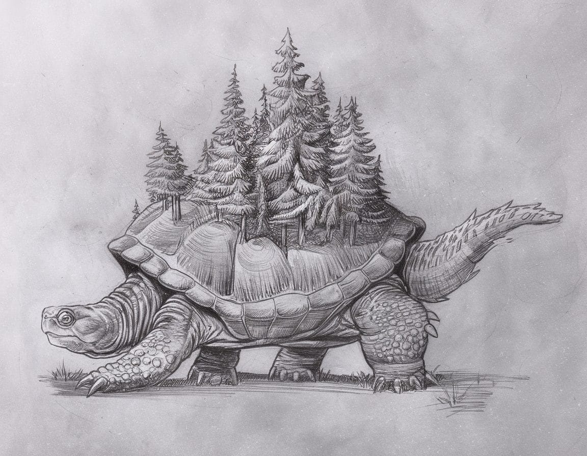 How to Draw a Snapping Turtle: Easy and Creative Drawing Ideas – The ...