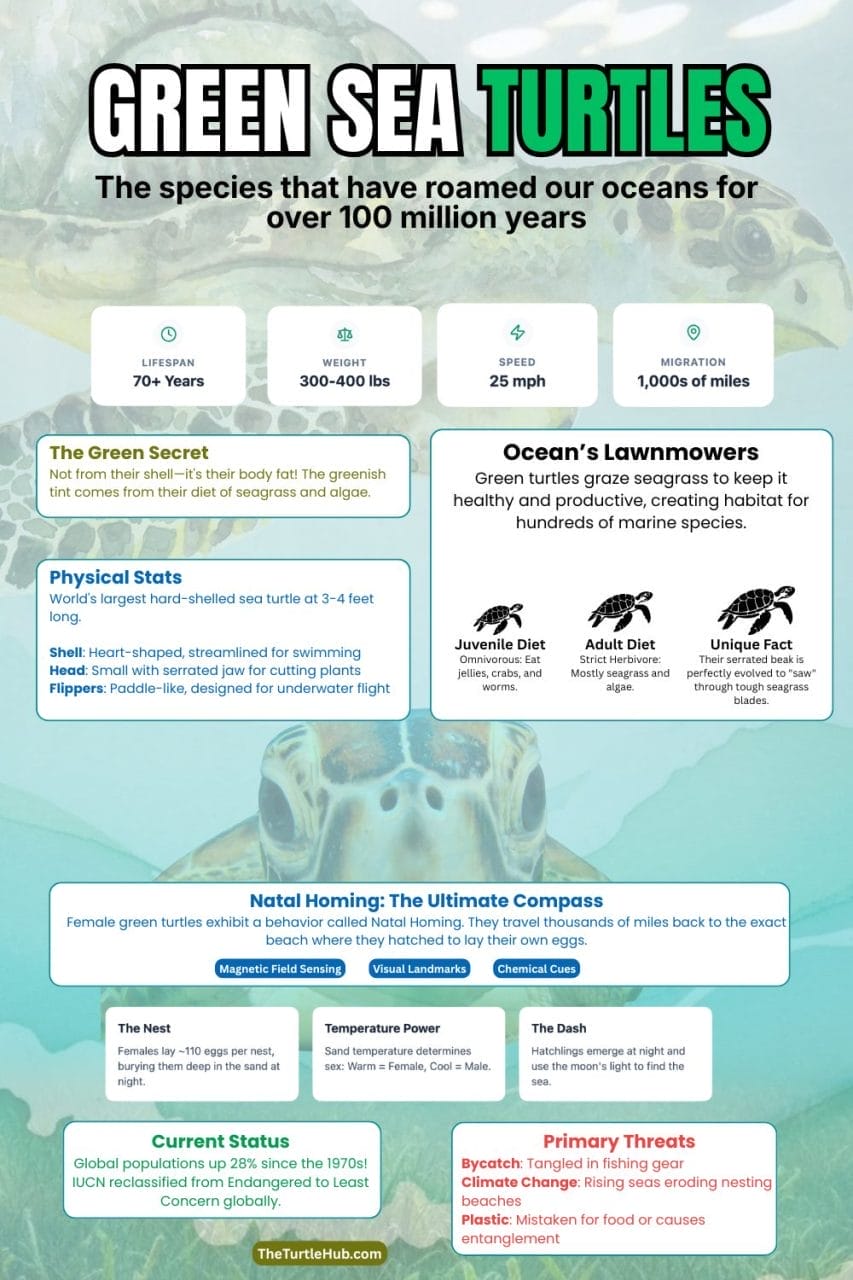 Green Sea Turtle: The Ocean’s Vegetarian Giant (That’s Not Actually ...